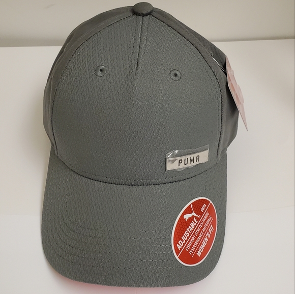 Puma | Accessories | New With Tags Adjustable Fit Puma Womens Gray Hat ...